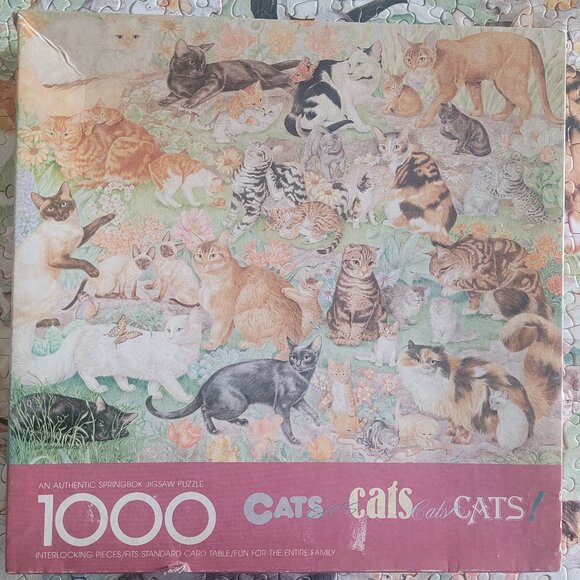 Springbok | Games | Vtg Springbok Cats 00 Piece Puzzle | Poshmark